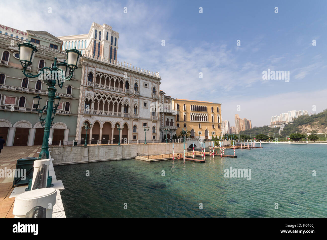 Cityscape of Macau city and its skyline of old and new architecture ...