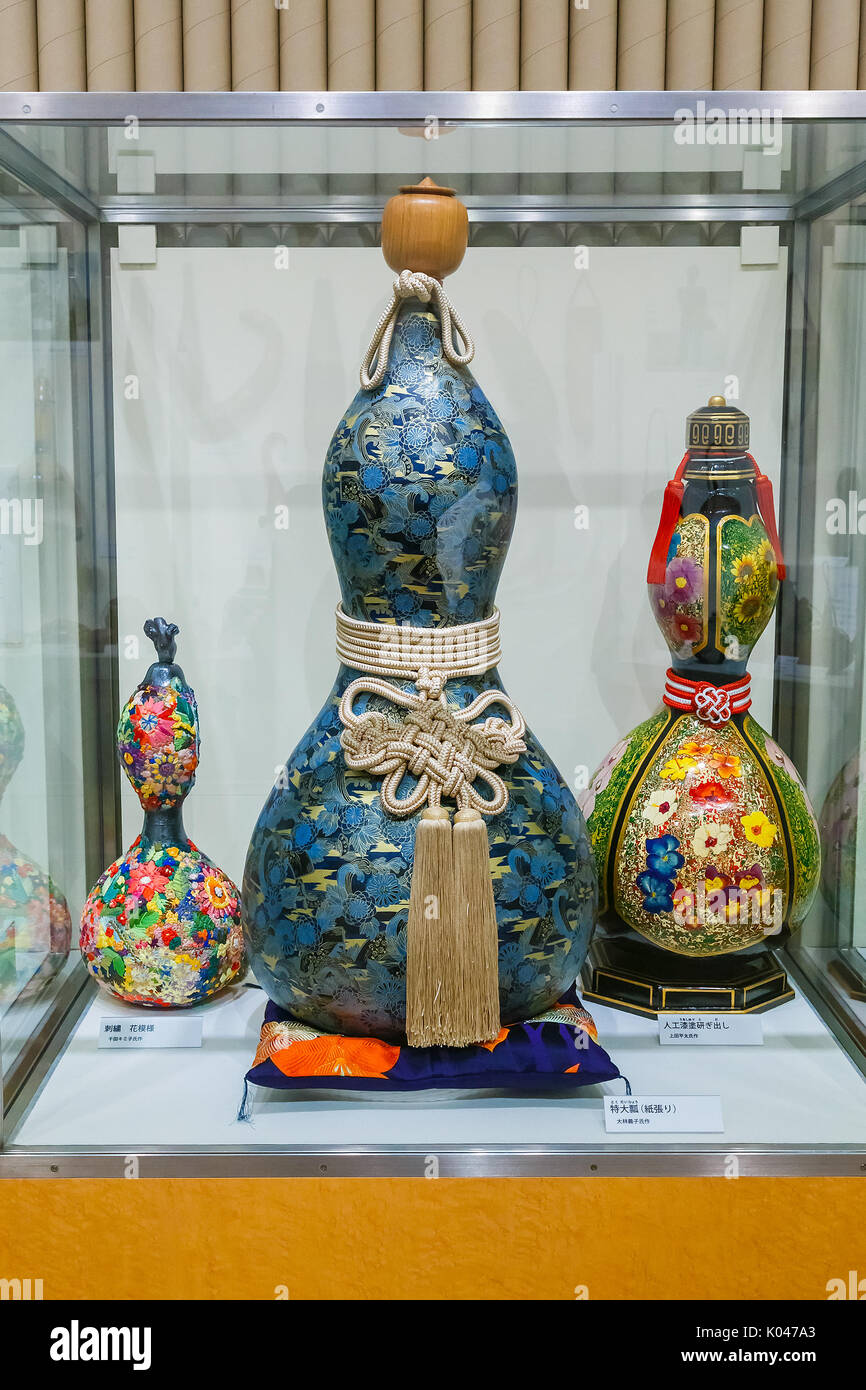 TOKYO, JAPAN - NOVEMBER 25 2015: Various kind of gourd arts and ...