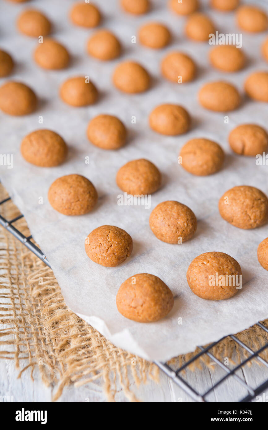Homemade 'pepernoten' or 'kruidnoten', a Dutch delicacy for Dutch ...