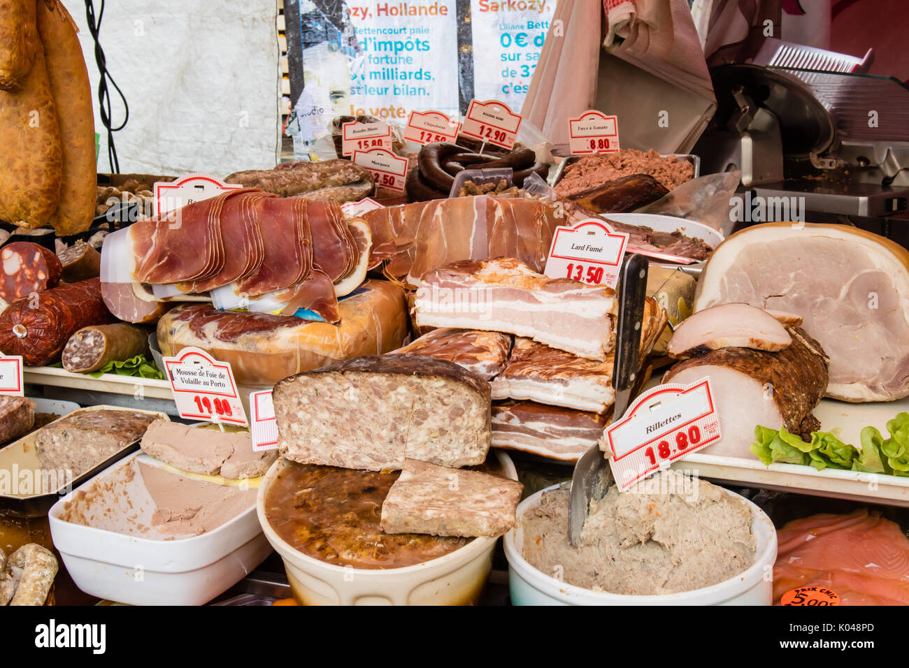 Paris france french butcher shop hi-res stock photography and images ...