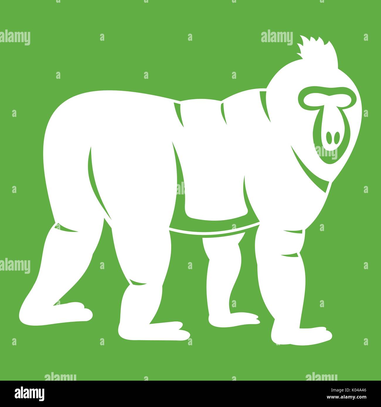 Mandrill monkey face Stock Vector Images - Alamy