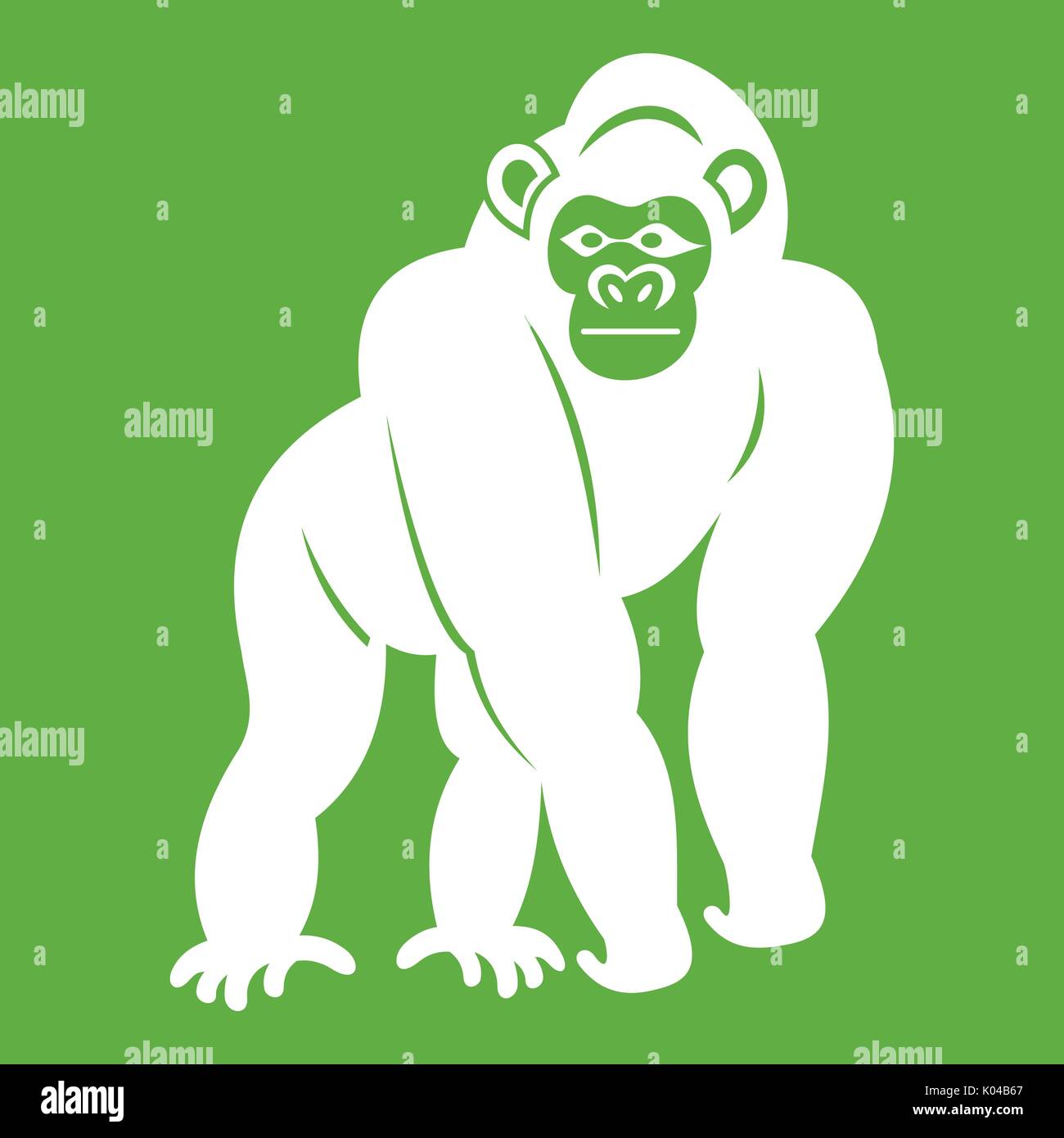 Bonobo icon green Stock Vector Image & Art - Alamy