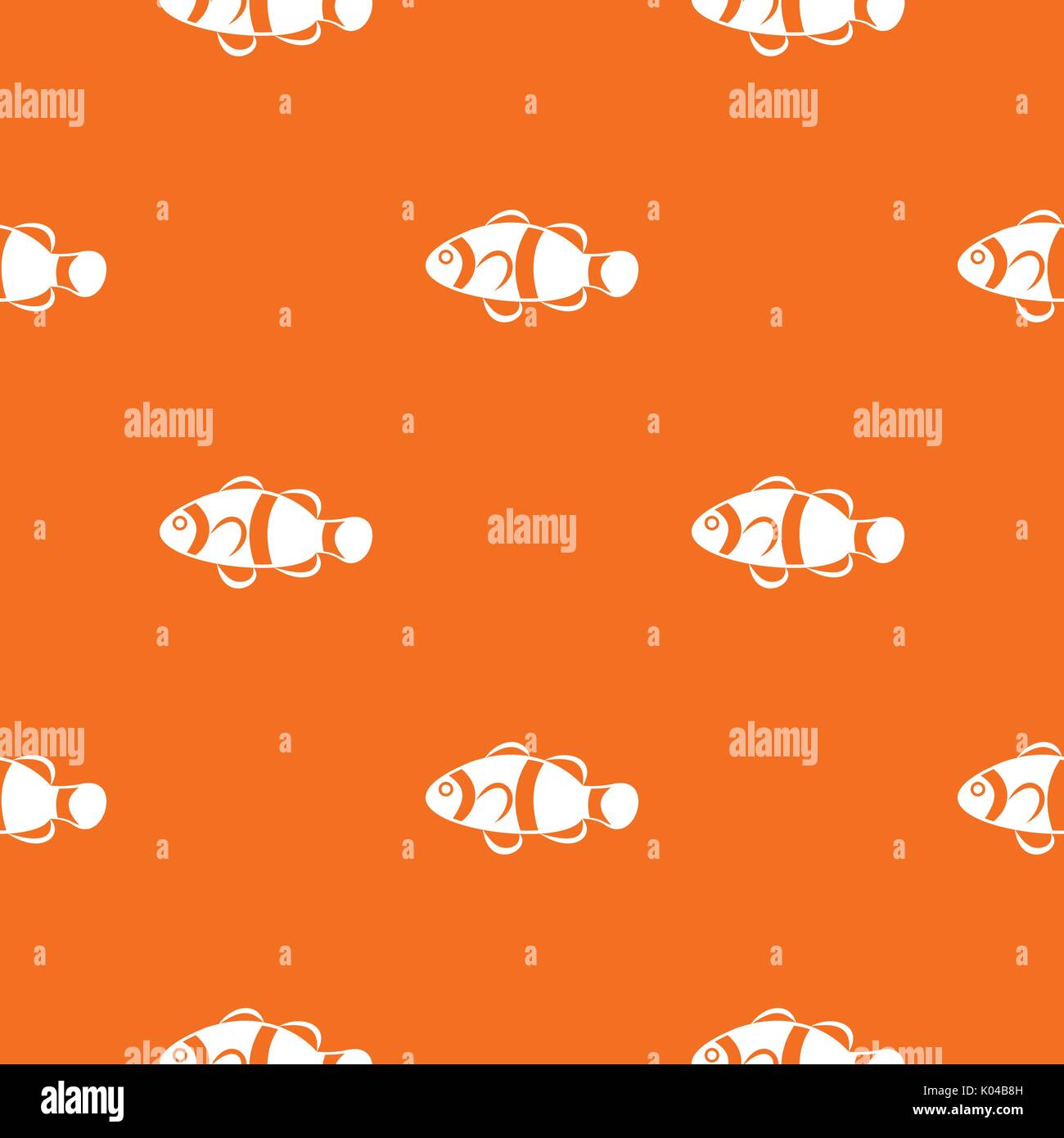Cute clown fish pattern seamless Stock Vector Image & Art - Alamy