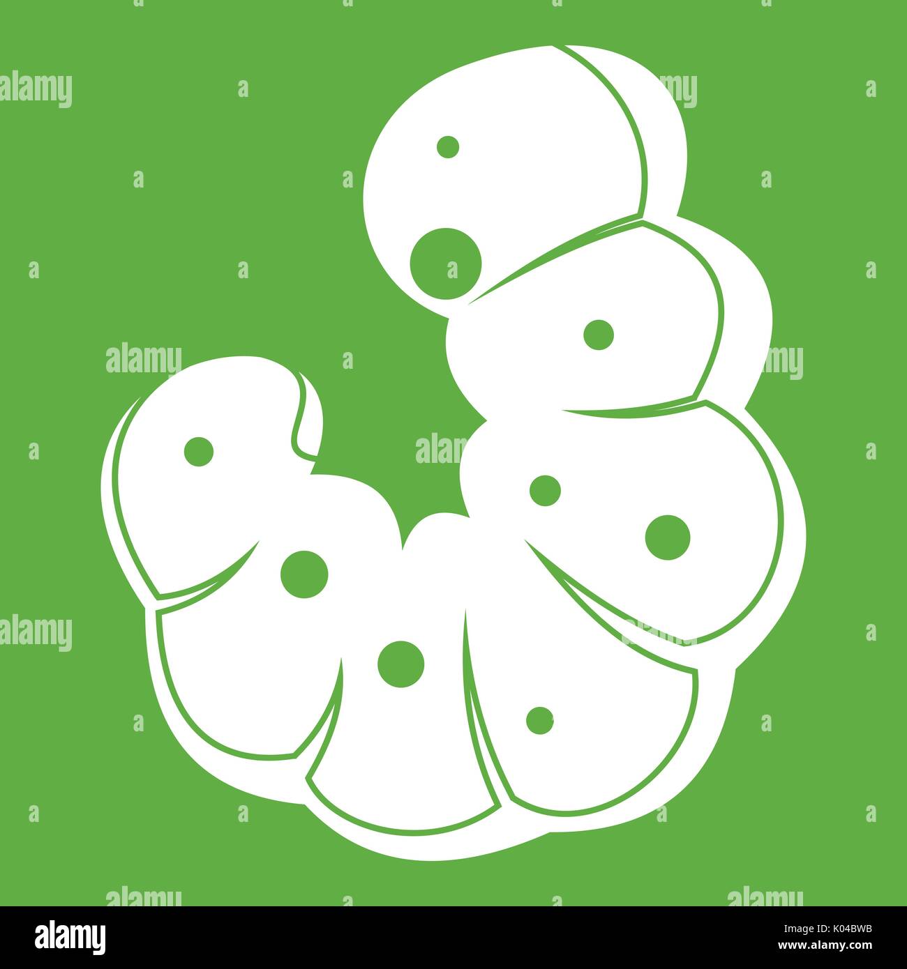 Worm icon green Stock Vector Image & Art - Alamy