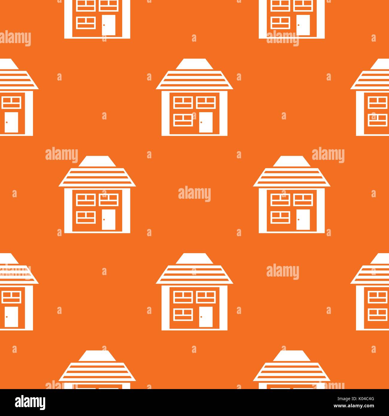 Two-storey house with sloping roof pattern seamless Stock Vector Image ...