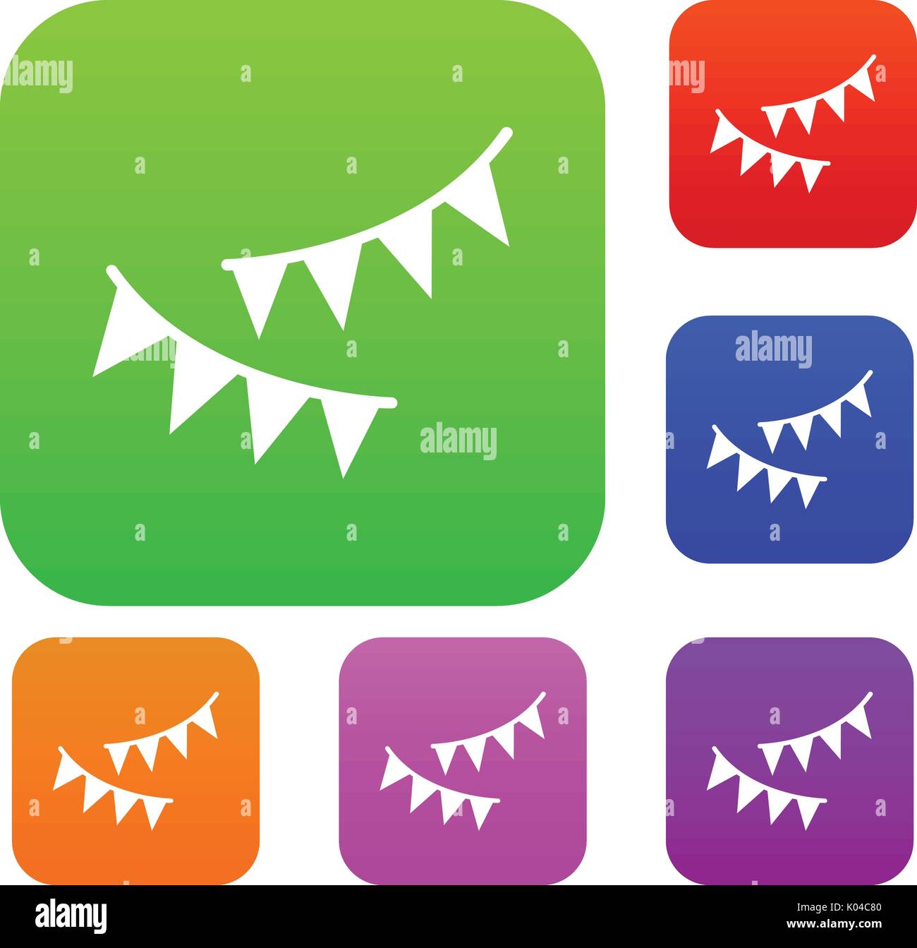 Holiday flags set collection Stock Vector Image & Art - Alamy
