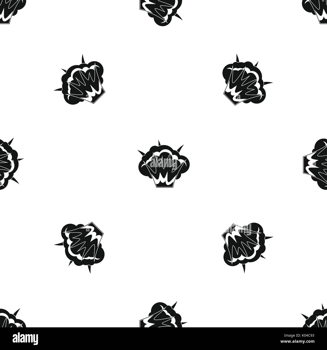 Projectile explosion pattern seamless black Stock Vector Image & Art ...