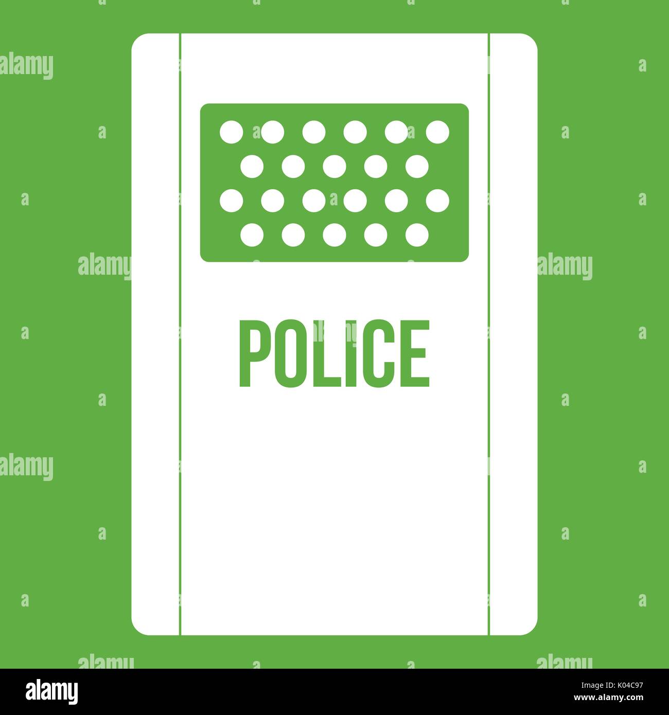 Riot shield icon green Stock Vector Image & Art - Alamy