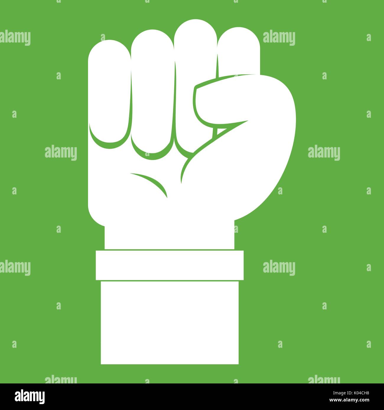 Raise fist hand raised Stock Vector Images - Alamy
