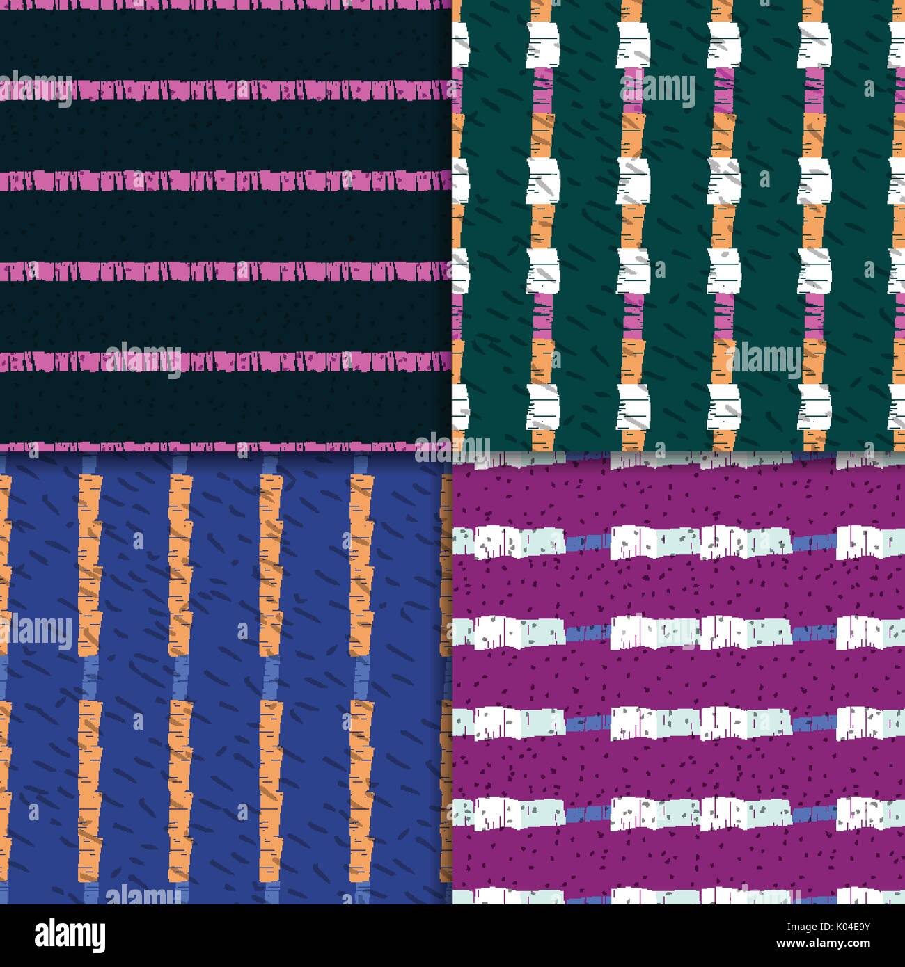 Abstract seamless pattern set Stock Vector Image & Art - Alamy