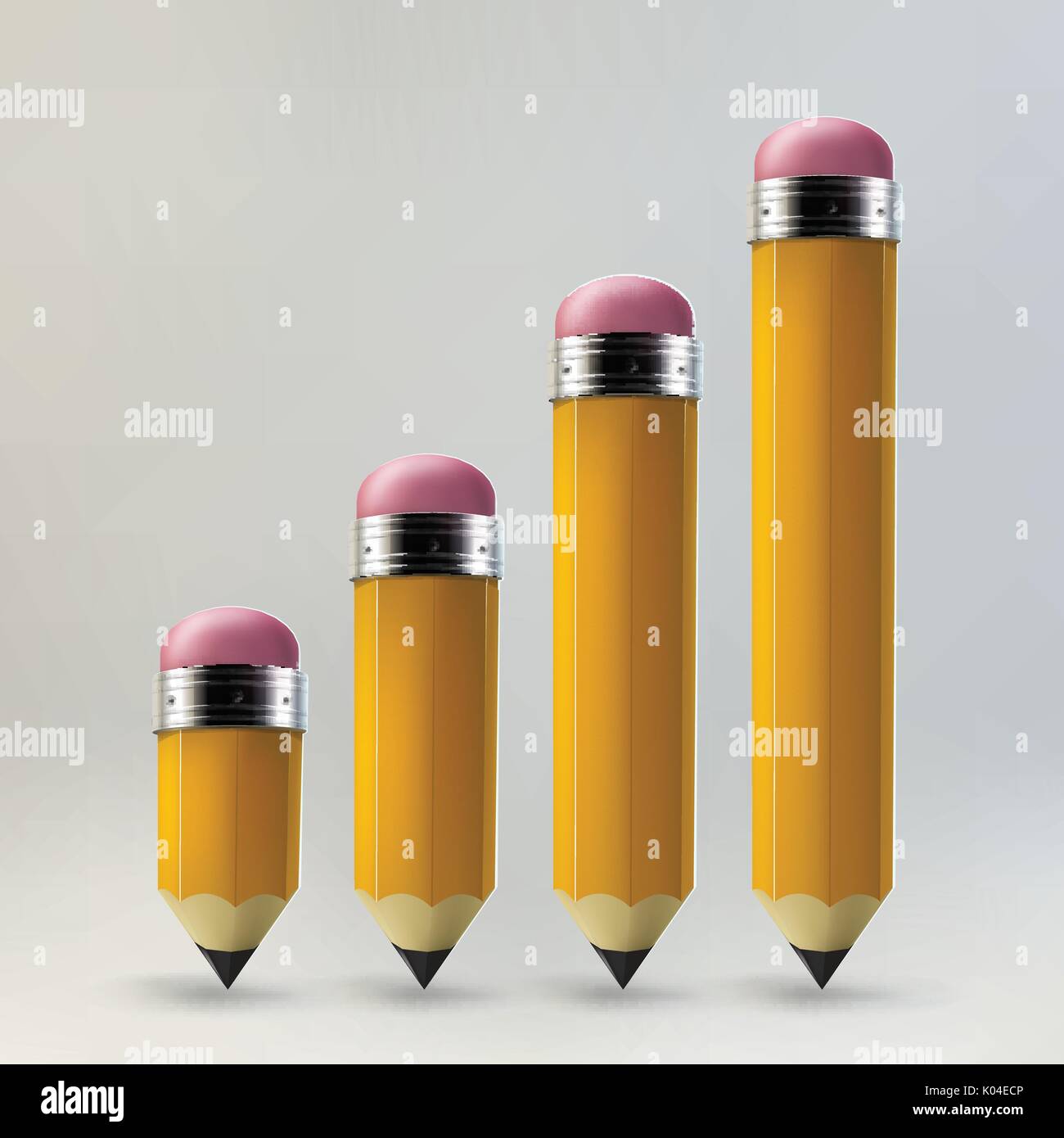 Yellow pencils set Stock Vector Image & Art - Alamy