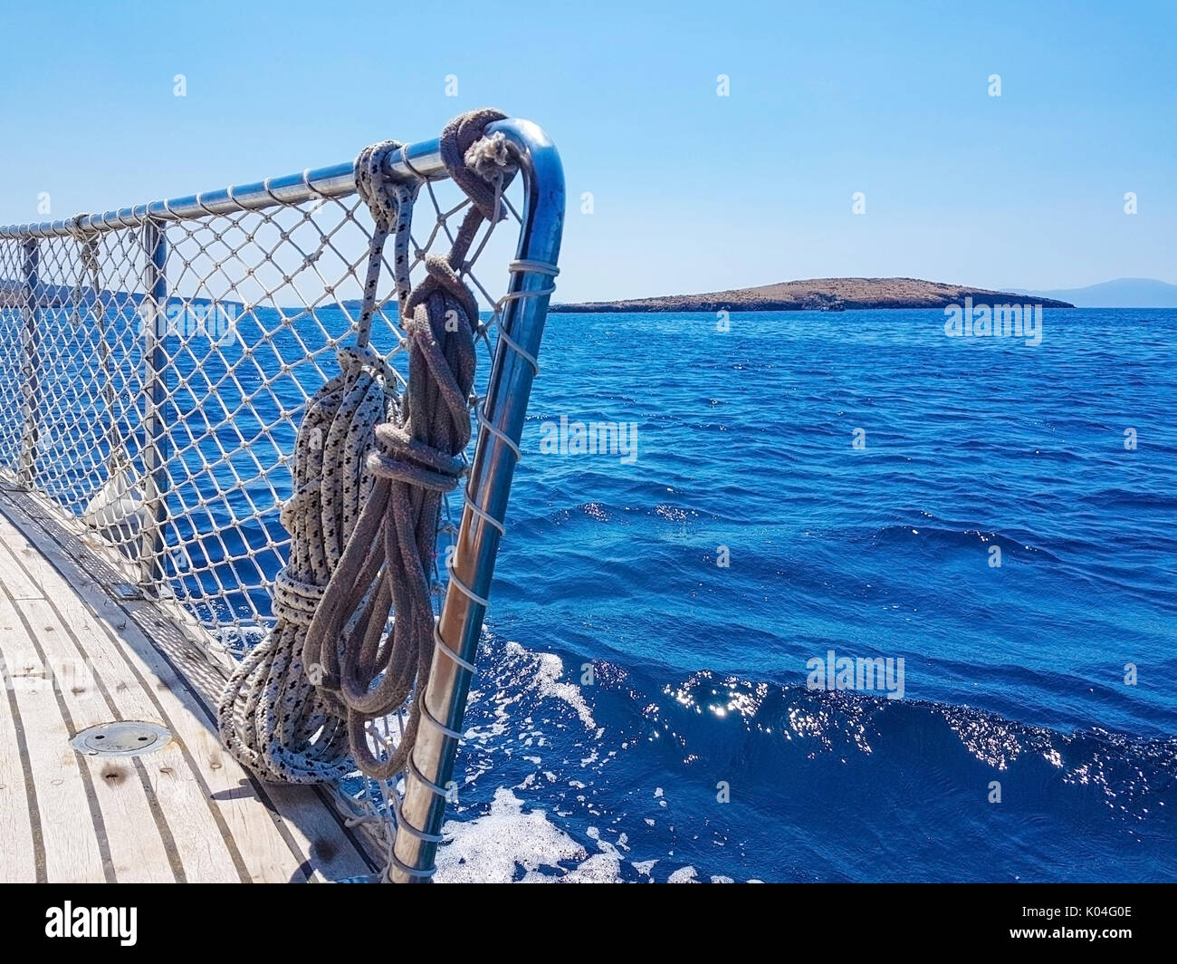 View from deck wooden ship hi-res stock photography and images - Alamy