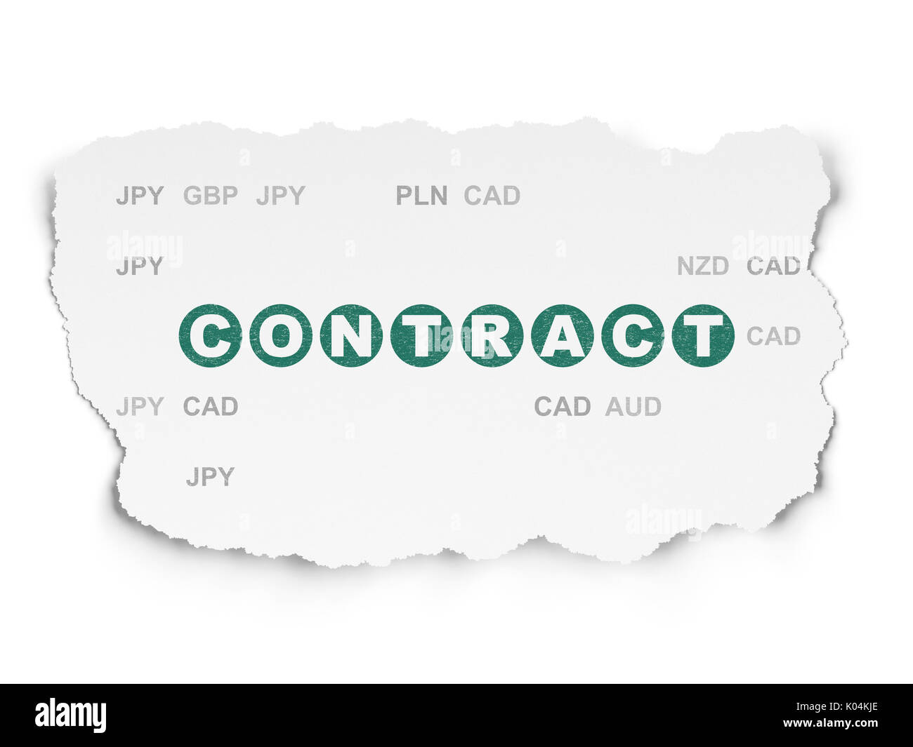 Finance concept: Contract on Torn Paper background Stock Photo - Alamy