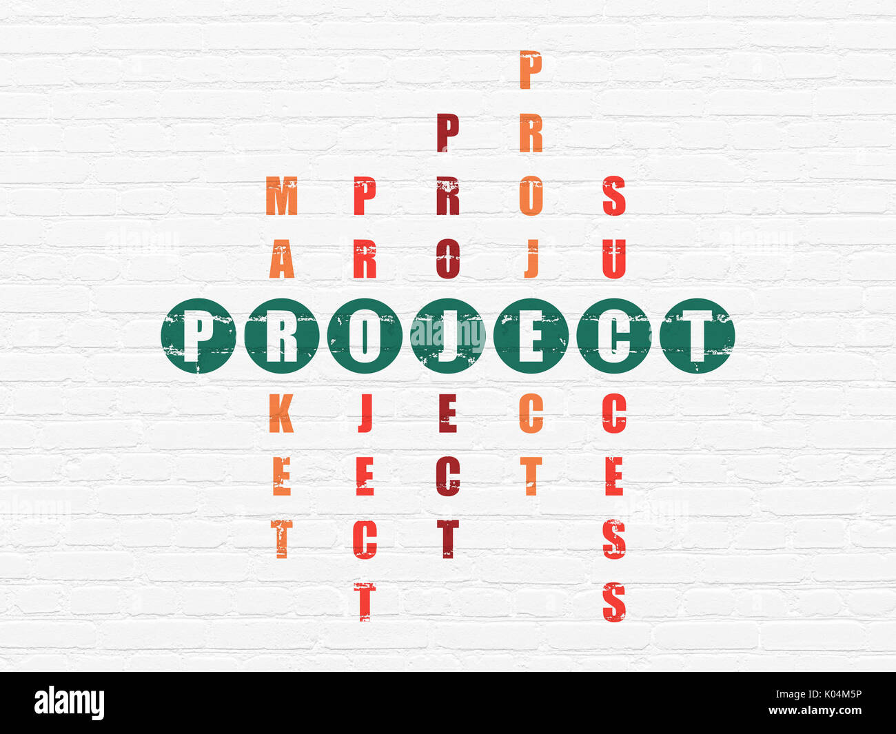 Business concept: Project in Crossword Puzzle Stock Photo - Alamy