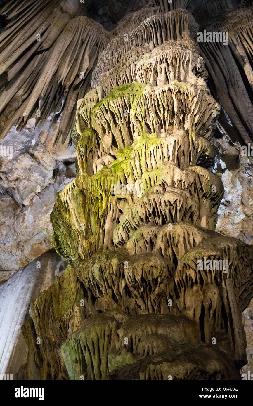 St Michael's Cave in the British overseas Territory of Gibraltar. The ...