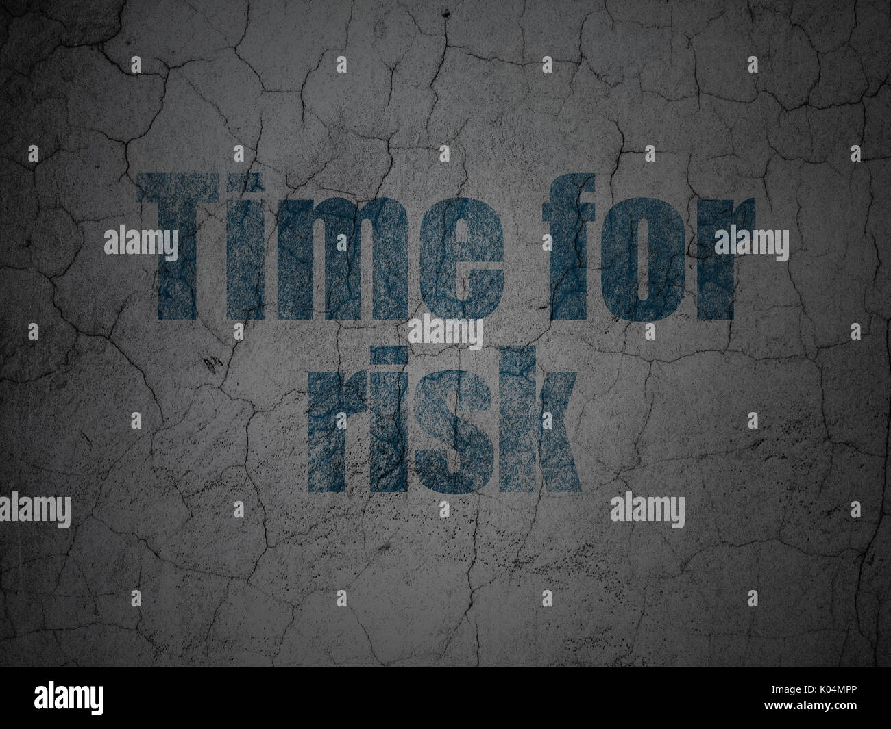 Timeline concept: Time For Risk on grunge wall background Stock Photo ...