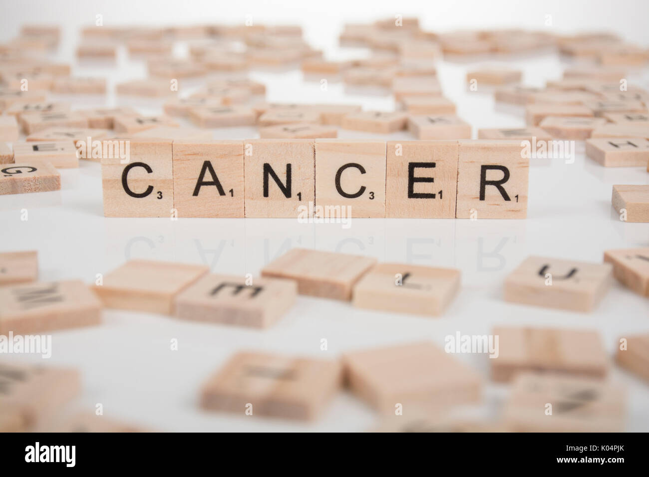 Cancer spelled out in scrabble letters Stock Photo - Alamy