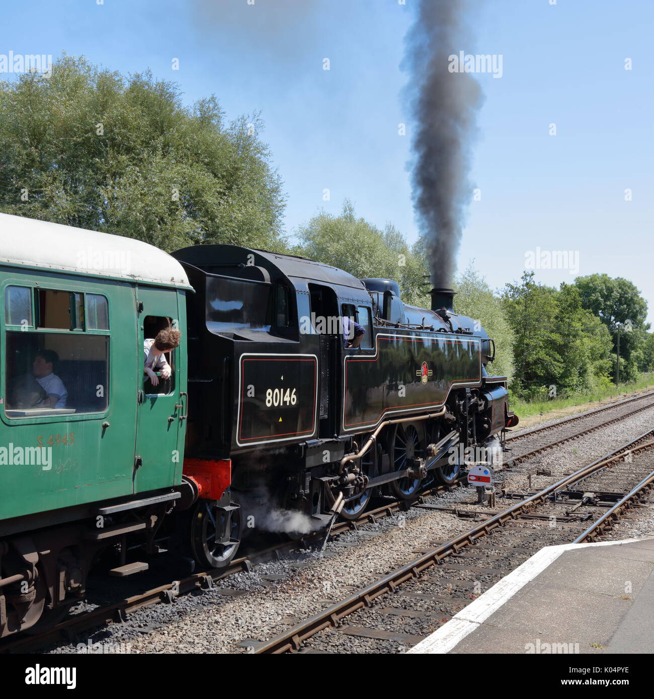 Steam loco at corfe hi-res stock photography and images - Alamy