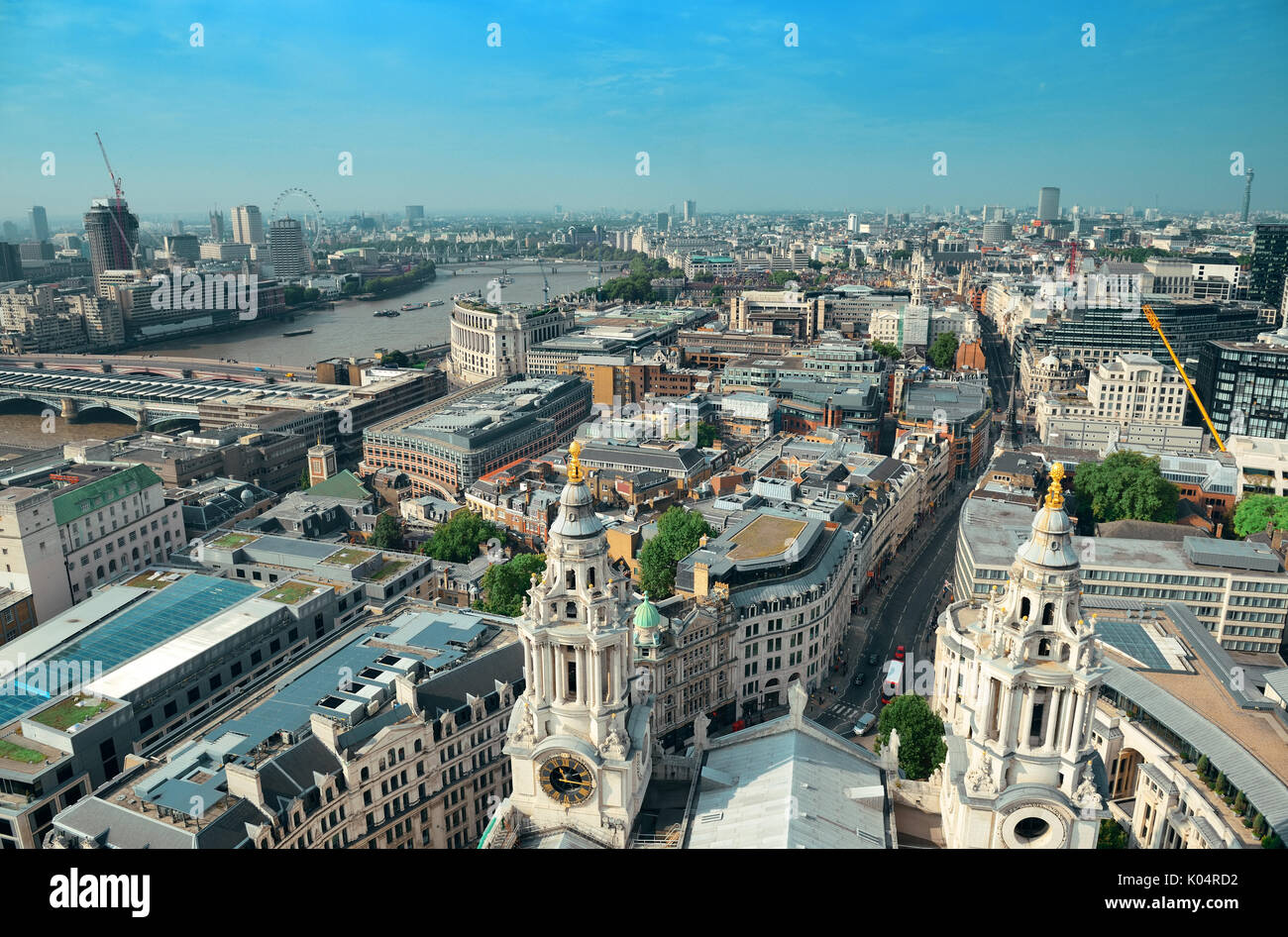 London rooftop view panorama with urban architectures Stock Photo - Alamy