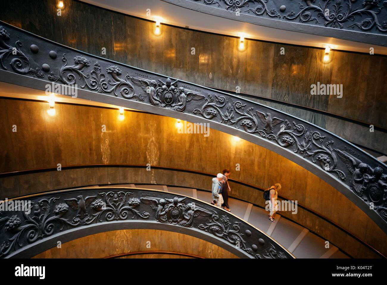 Spiral staircase in Vatican Museum Stock Photo - Alamy
