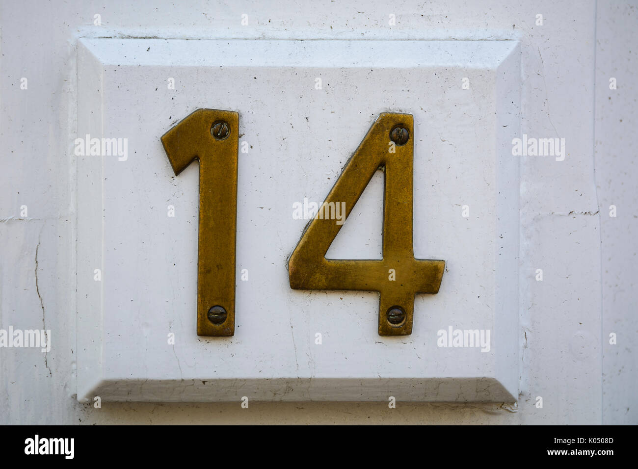 Number Fourteen High Resolution Stock Photography and Images - Alamy