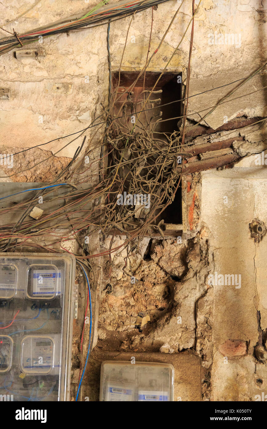Unsafe Electrical Wiring High Resolution Stock Photography and Images ...