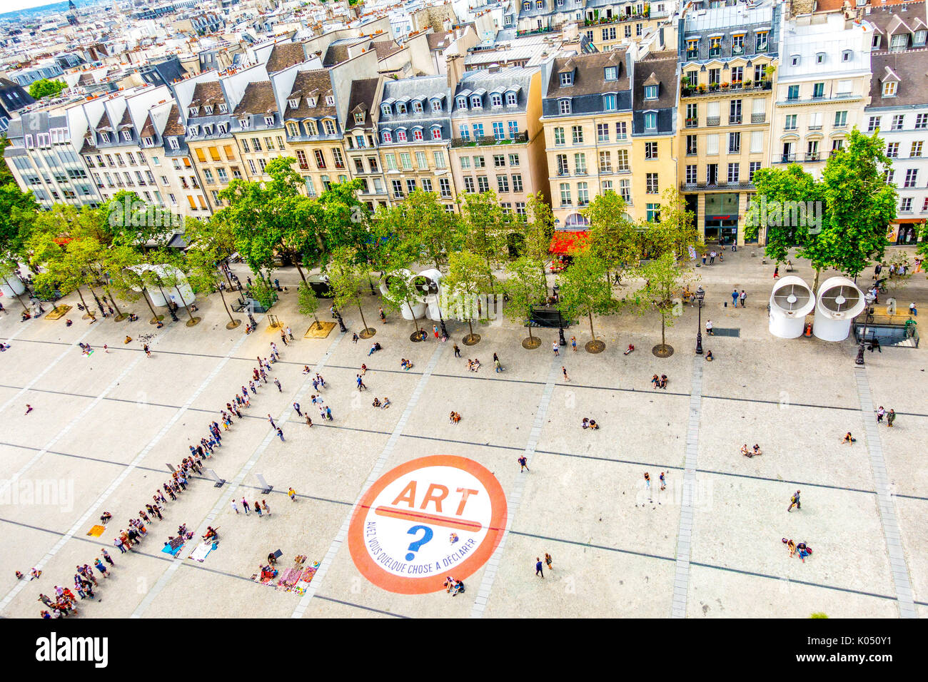 Pompidou outdoor terrace hi-res stock photography and images - Alamy