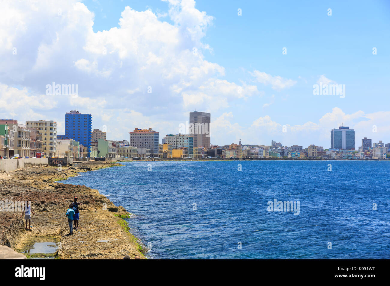 Havana seaside panorama and the Malecon, Havana, Cuba Stock Photo - Alamy