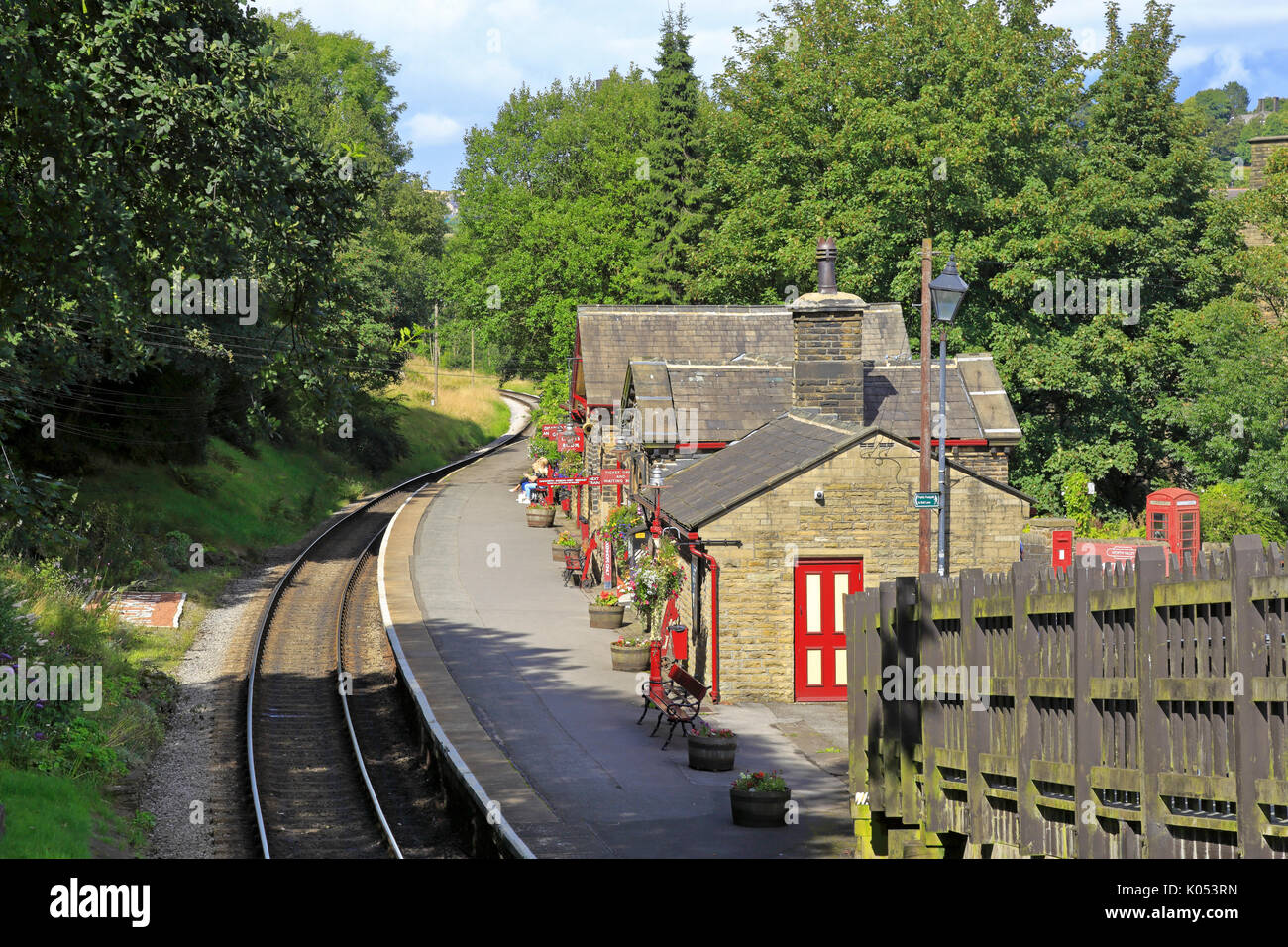 Haworth Railway Station, Haworth, West Yorkshire, England, UK Stock ...