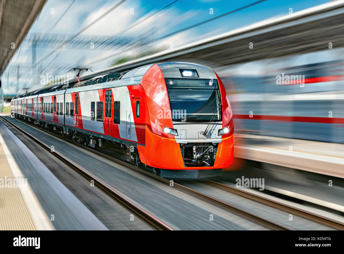 Modern high-speed train Stock Photo - Alamy