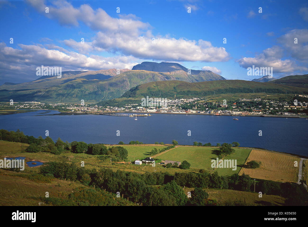 Fort William and Loch Linnhe, Lochaber Stock Photo - Alamy