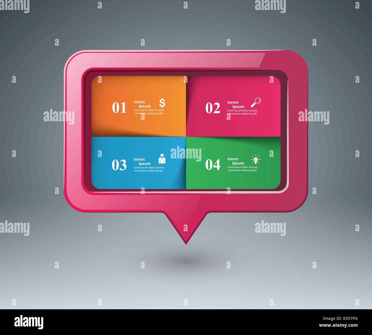 Speech bubl icon. Dialog box info Stock Vector Image & Art - Alamy
