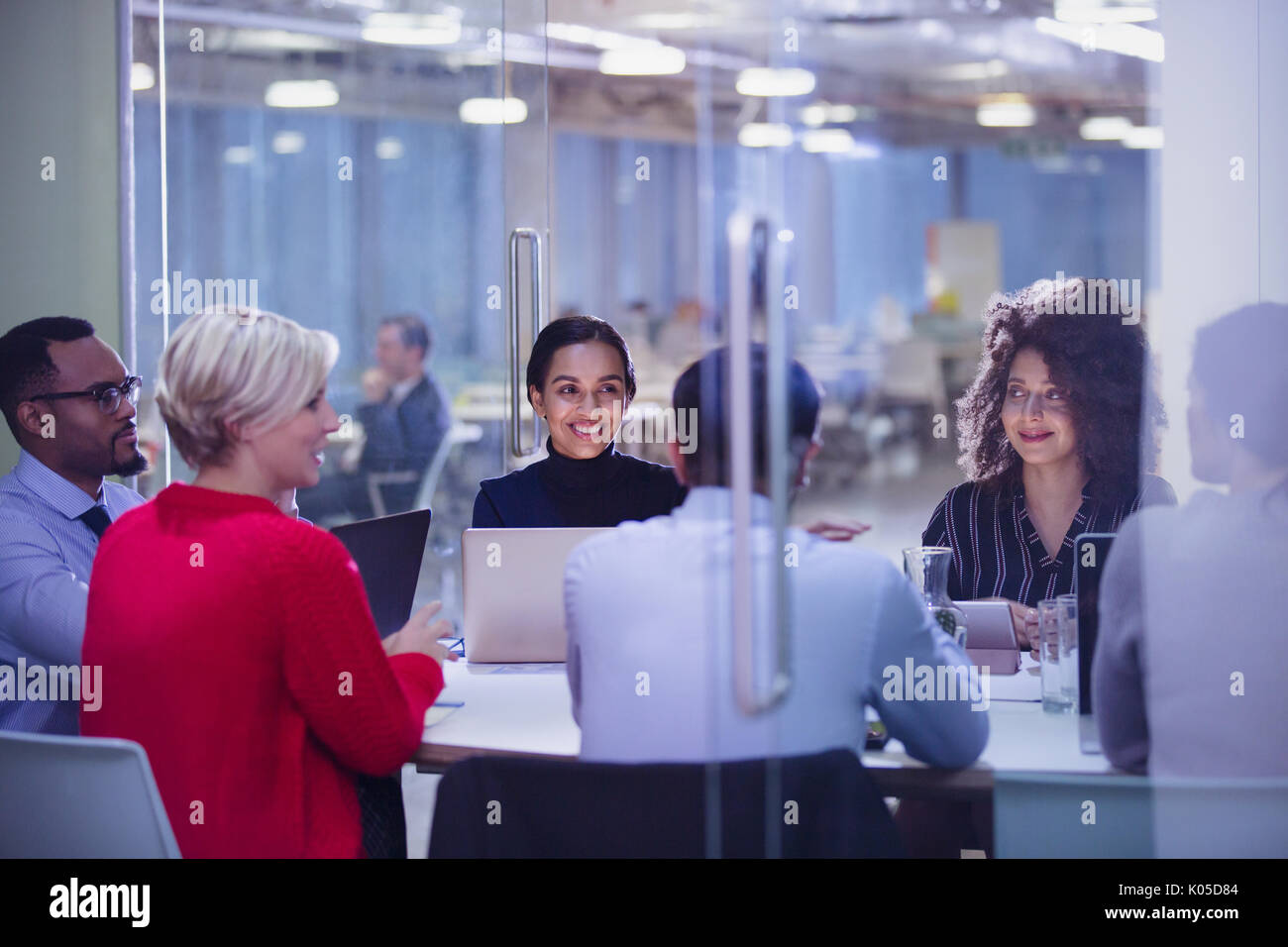 Business people talking in conference room meeting Stock Photo - Alamy
