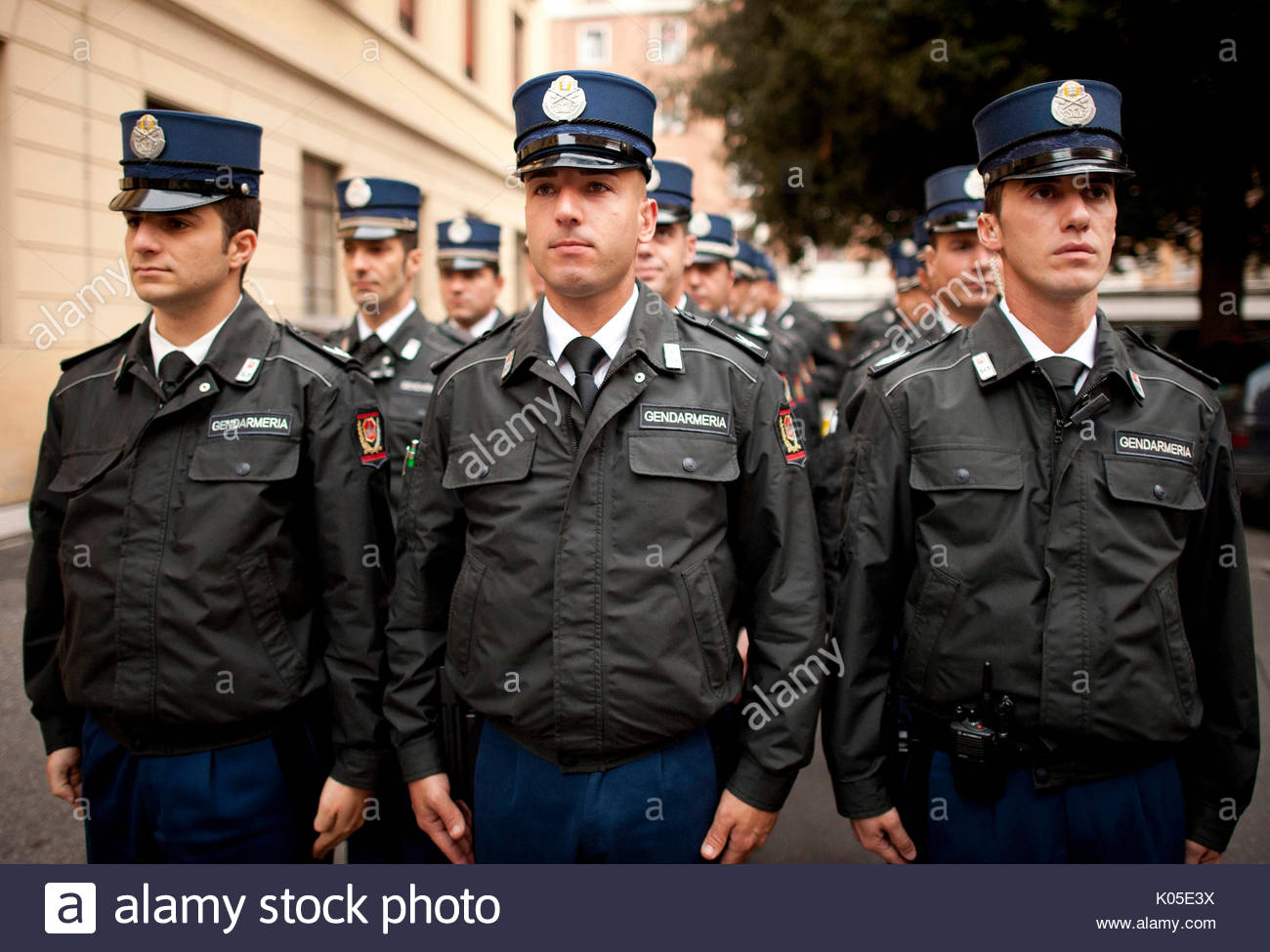 The Vatican Gendarmerie at the Vatican. The Vatican Gendarmerie with ...