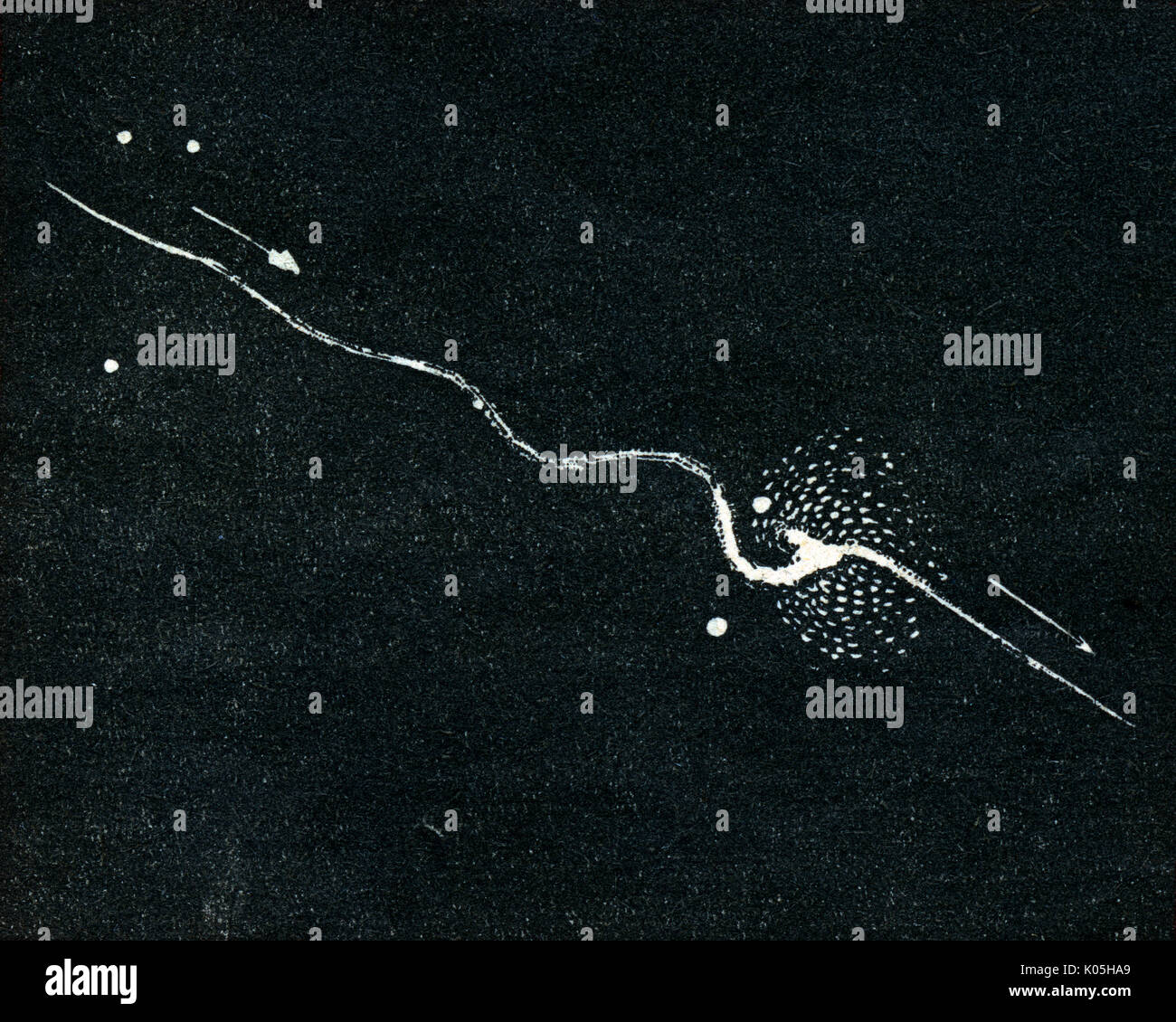 Bolide meteorite with lance-like antenna Stock Photo - Alamy