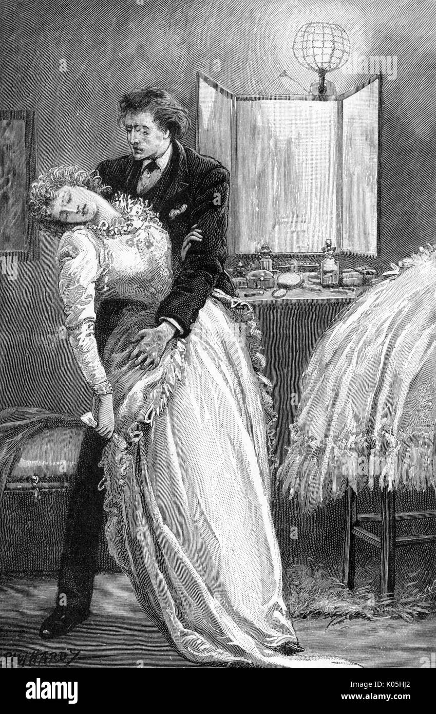 Victorian Woman Fainting