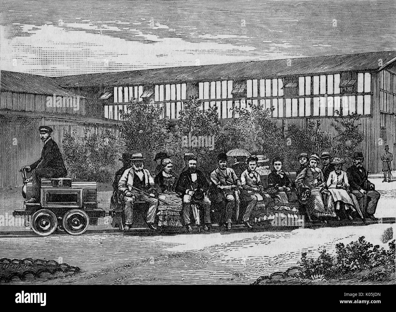 SIEMEN'S RAILWAY 1879 Stock Photo - Alamy