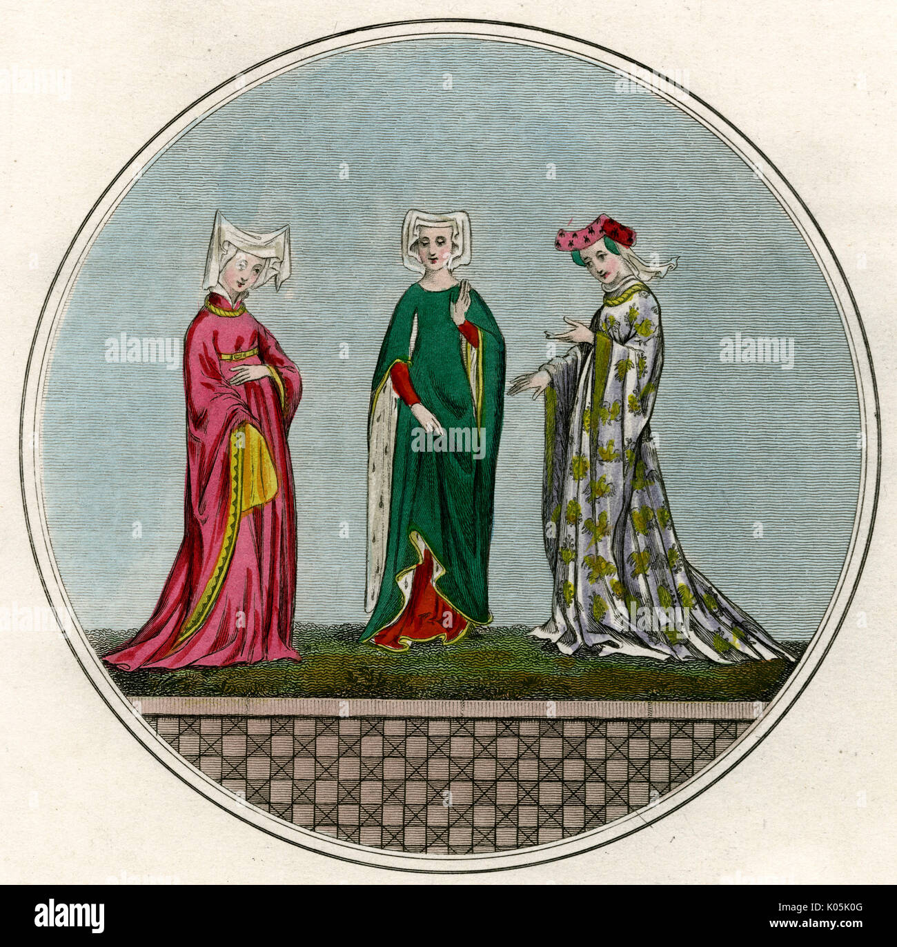 English ladies of high rank Stock Photo - Alamy