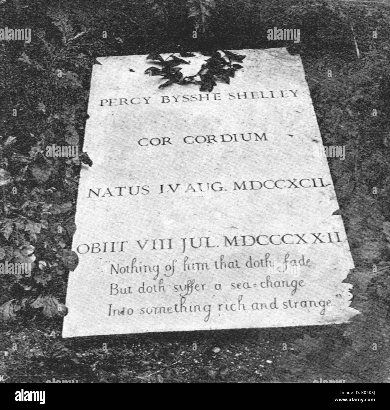 Shelley - Grave - Rome Stock Photo - Alamy