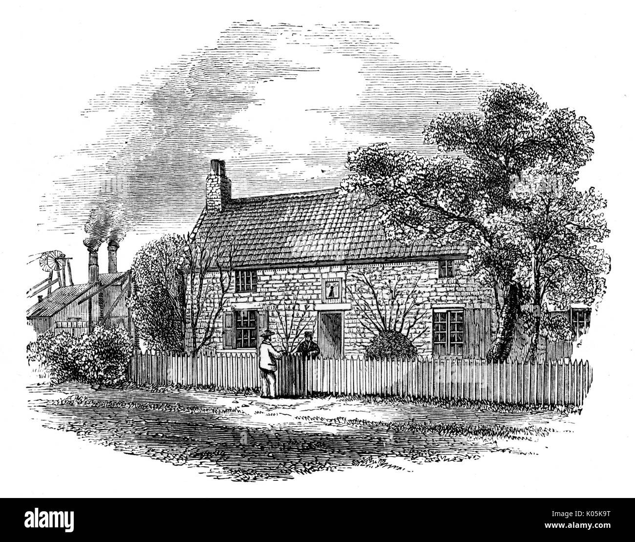 George Stephenson Engineer Date Black and White Stock Photos & Images ...