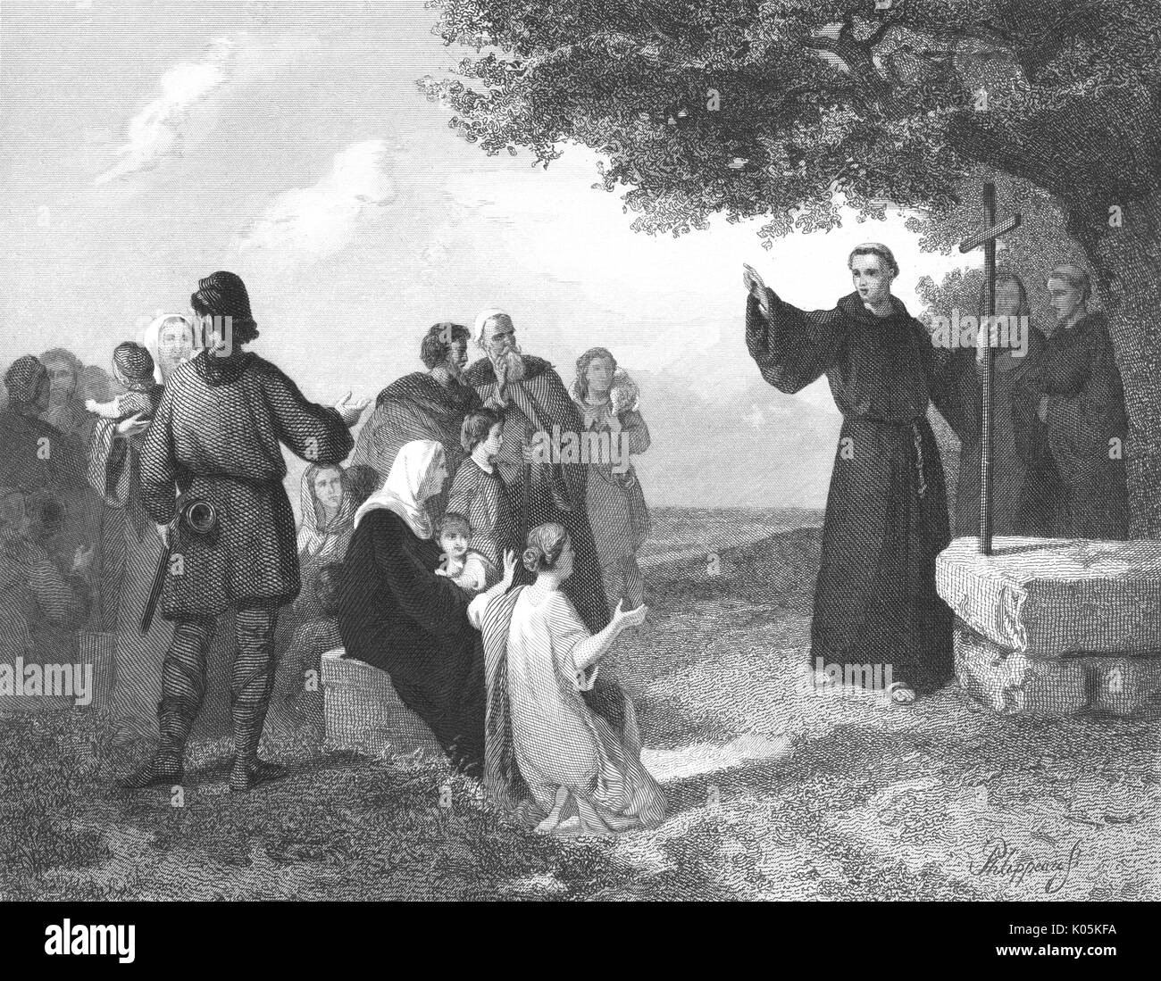 8th century cross Black and White Stock Photos & Images - Alamy
