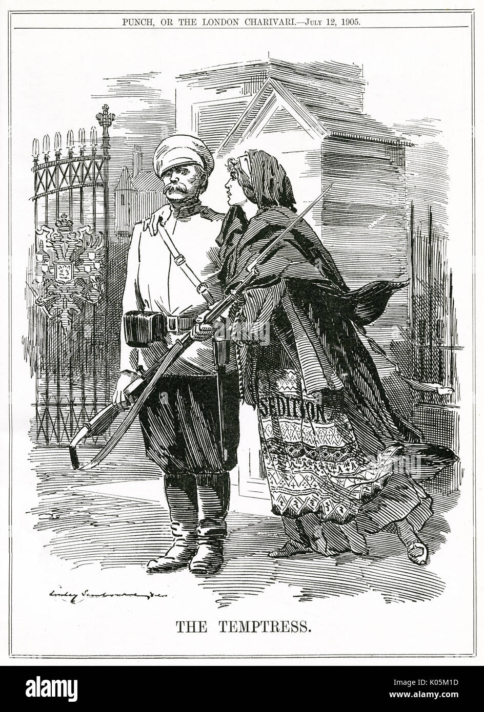 Cartoon, The Temptress Stock Photo - Alamy