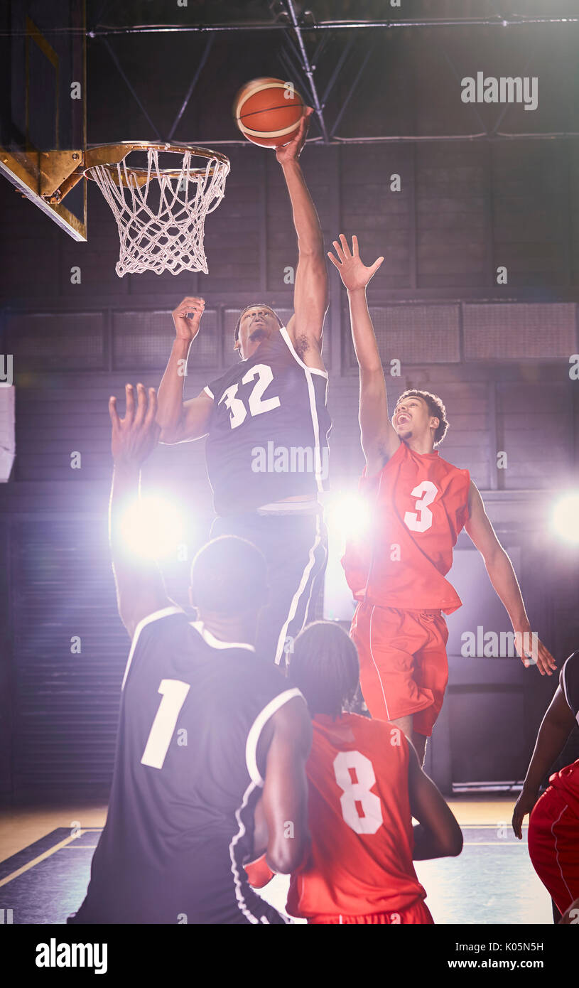 High school student playing basketball hi-res stock photography and ...