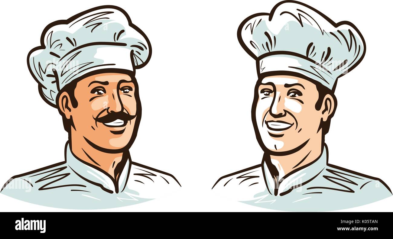 Cartoon baker man smiling hi-res stock photography and images - Alamy