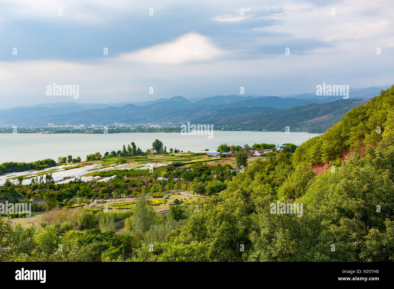 Aerial landscape natural lake mountain hi-res stock photography and ...