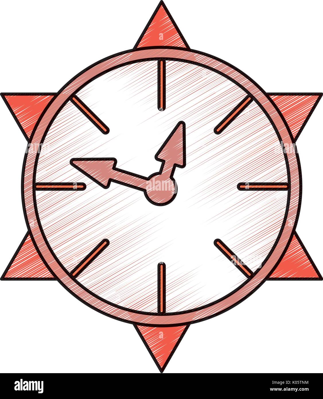 Clock time isolated Stock Vector Image & Art - Alamy