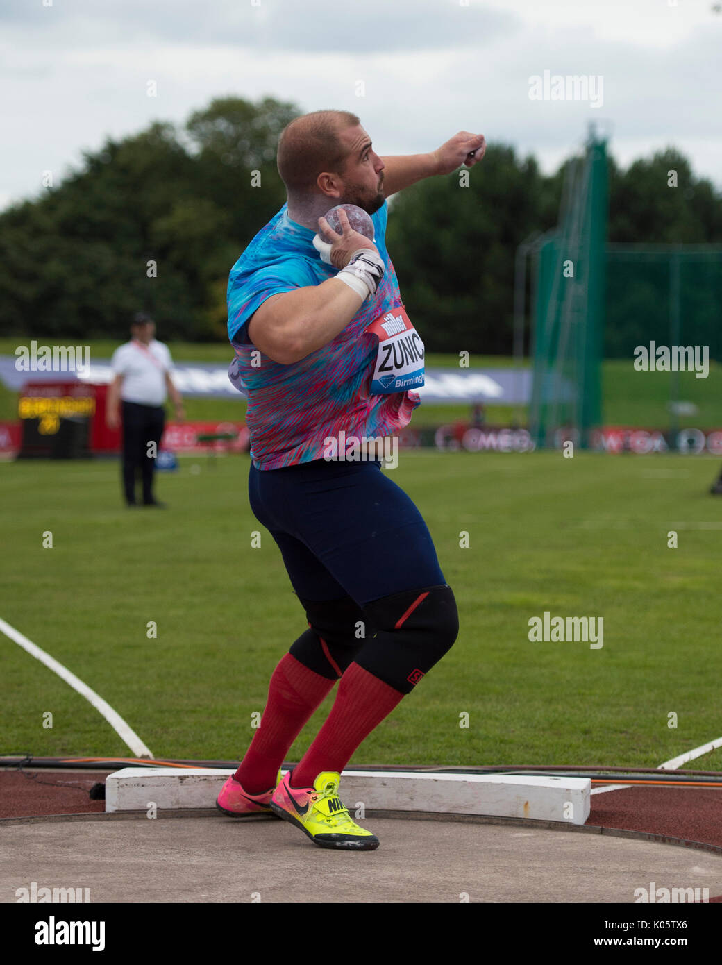 Birmingham England,20th August 2017 IAAF Diamond League meeting Stipe ...