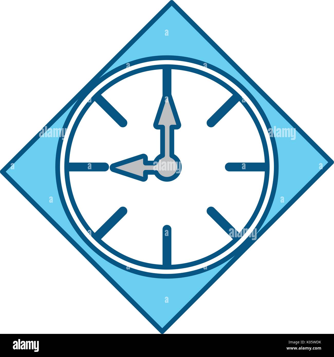 Clock time isolated Stock Vector Image & Art - Alamy
