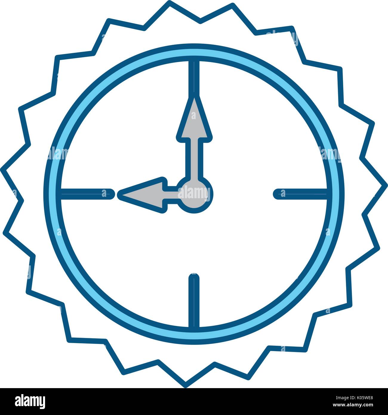 Clock time isolated Stock Vector Image & Art - Alamy