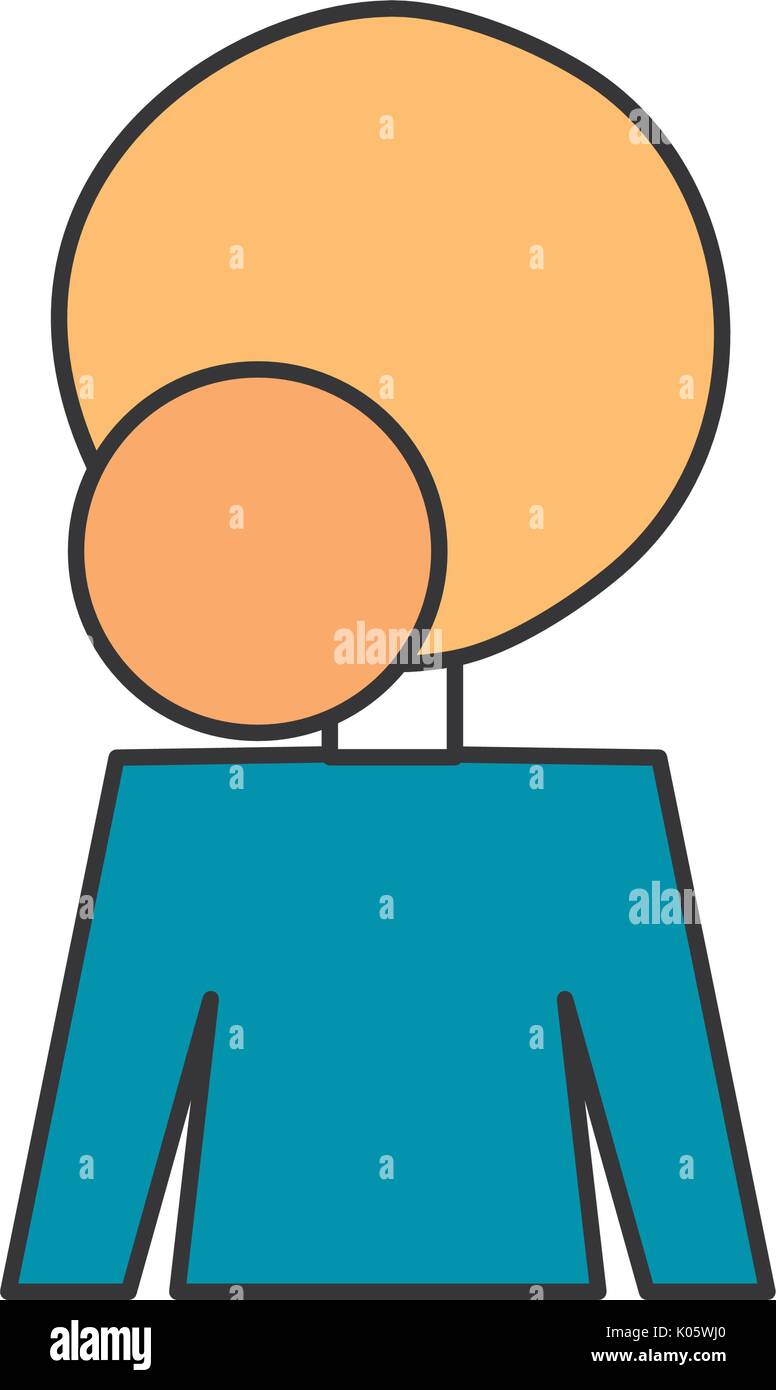 Woman back cartoon Stock Vector Image & Art - Alamy